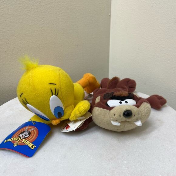 Warner Bros. | Toys | Vintage Looney Tunes Small Bean Plush Toys 997 ...
